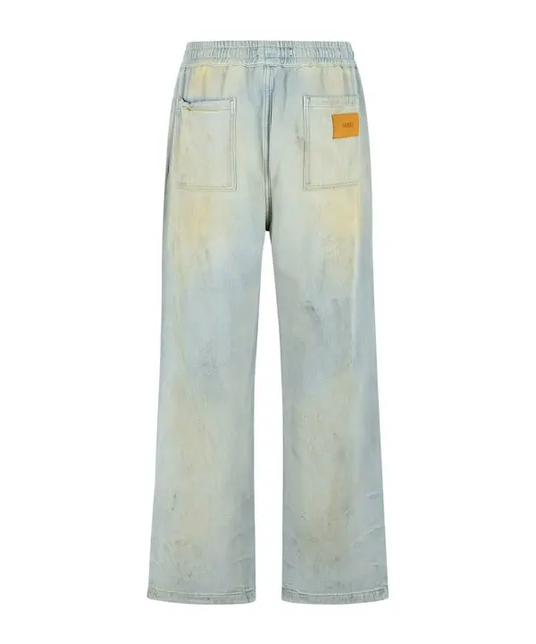 Amiri Straight Leg Baggy Jeans - Lightblue