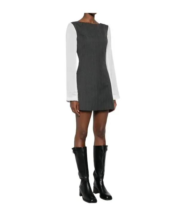 Our Legacy Firm Embroidered Mini Dress - Black