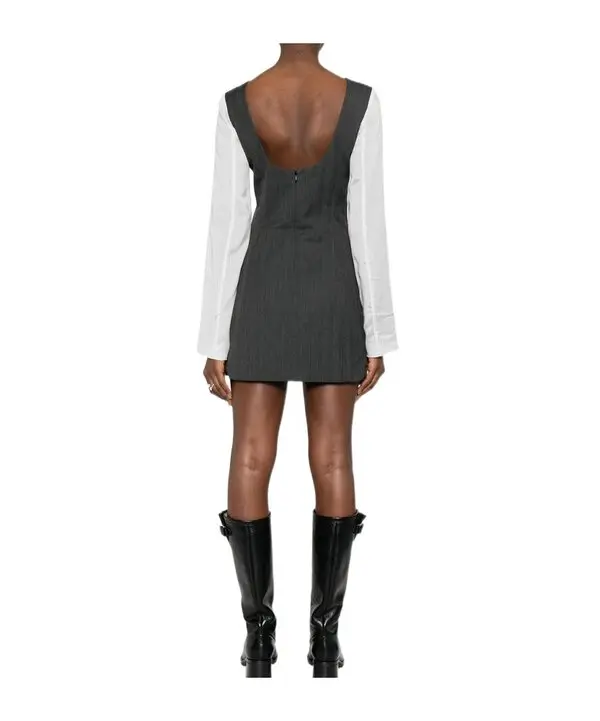 Our Legacy Firm Embroidered Mini Dress - Black