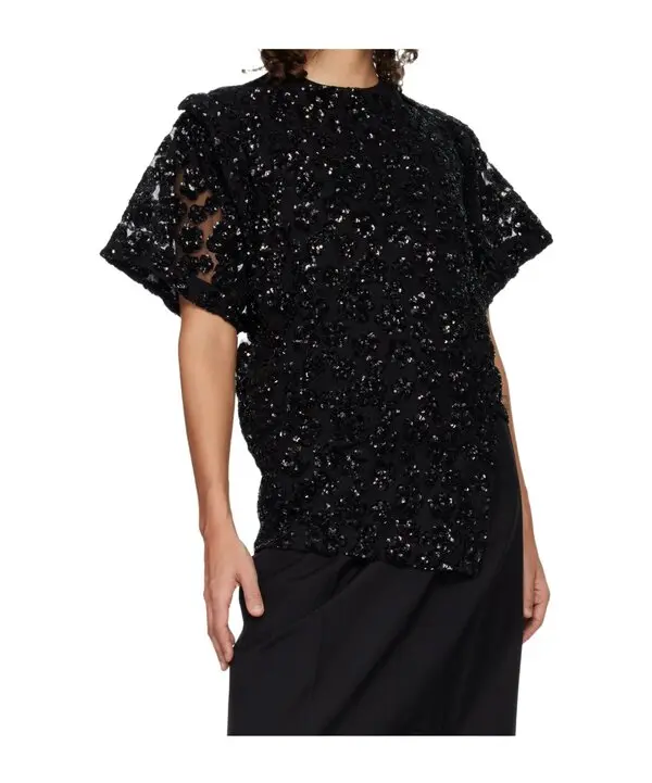 Junya Watanabe Sequin Floral T-shirt
