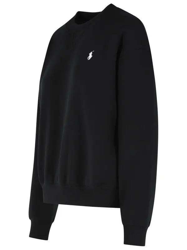 Polo Ralph Lauren Logo Crewneck Sweatshirt - Black