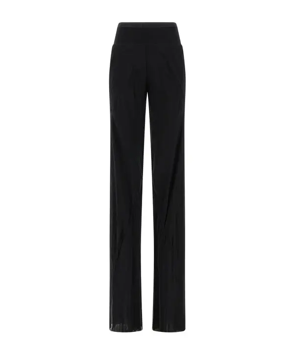 Rick Owens Bias Ribbed Palazzo Pants - Black