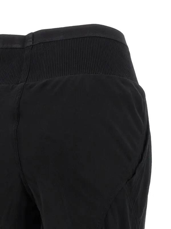 Rick Owens Bias Ribbed Palazzo Pants - Black