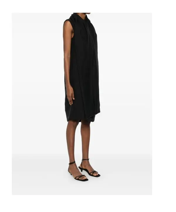 TOTEME Sleeveless Midi Dress With Attached Scarf
