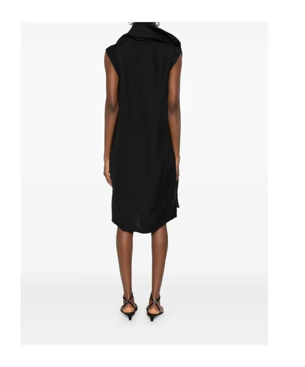 TOTEME Sleeveless Midi Dress With Attached Scarf