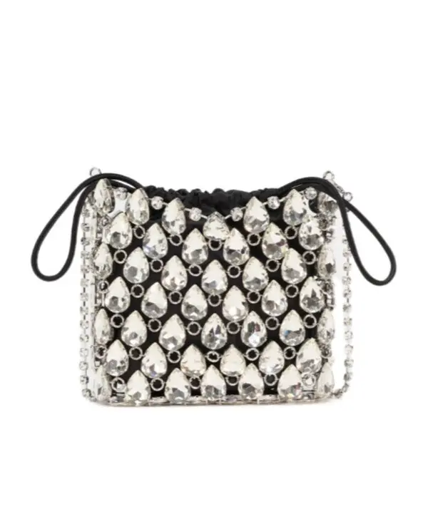SELF-PORTRAIT Embellished Chainmail Shoulder Bag
