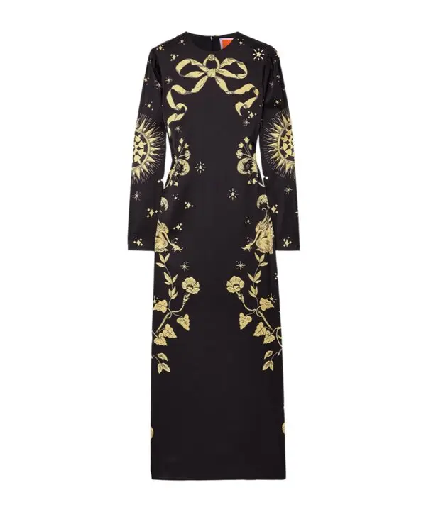 La DoubleJ Long-sleeved Printed Dress - Black
