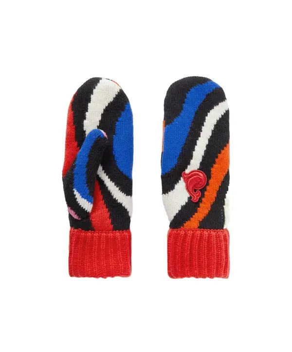 Emilio Pucci Appliqué Wool Jacquard Gloves - Multi-color
