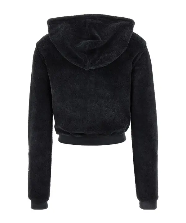 Alexander Wang Logo-embroidered Zip-front Hoodie