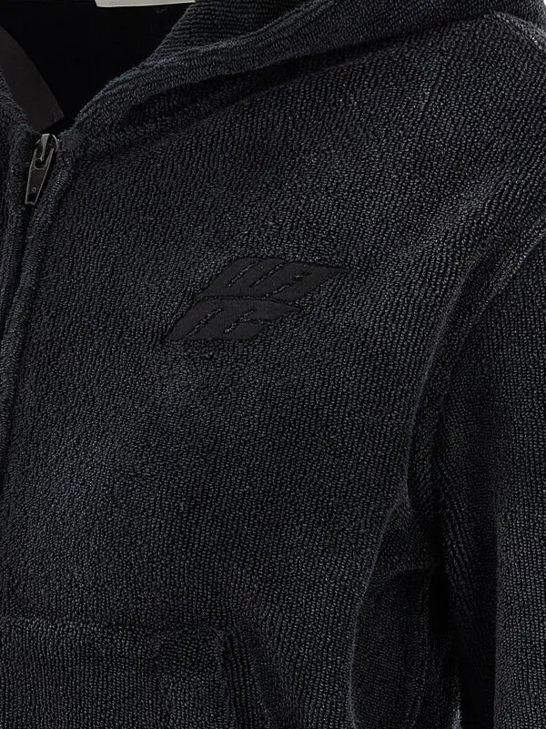 Alexander Wang Logo-embroidered Zip-front Hoodie