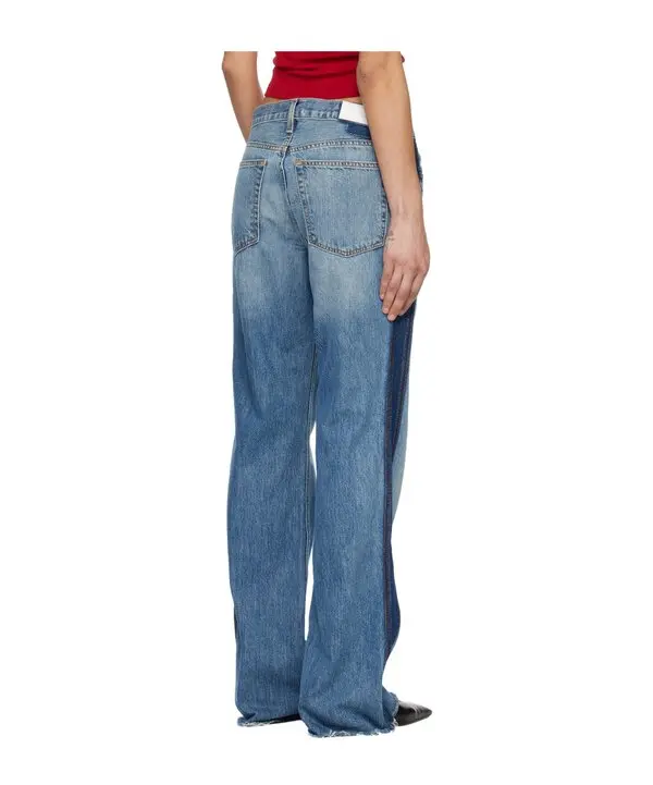 RE/DONE Mid-rise Frayed Hem Jeans