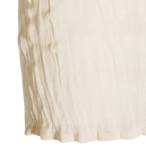 TOTEME Crinkled Knit Tank Top - Light Brown