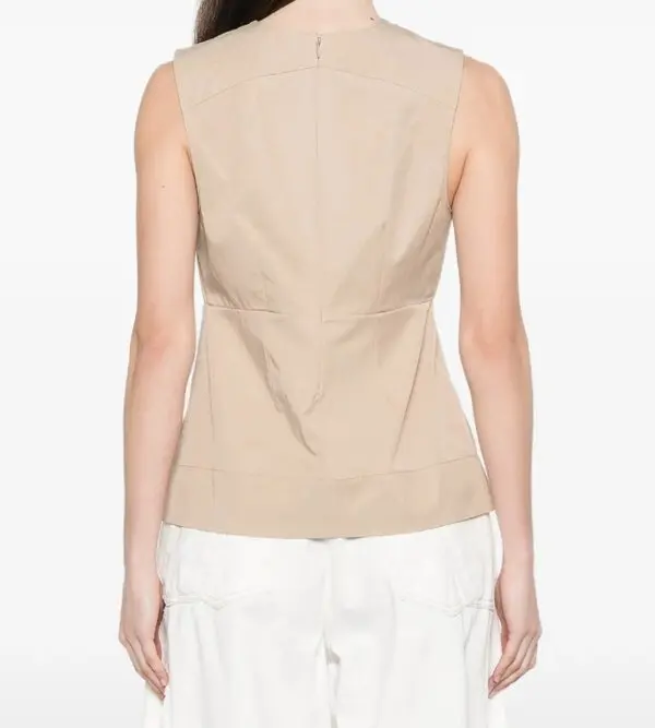 Vince Pleated Sleeveless Top