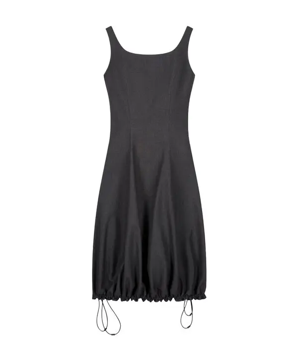 Coperni Tailored Balloon Dress - Grey