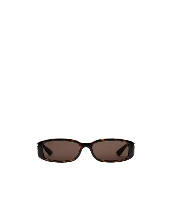 Gucci Rectangle Frame Sunglasses With Interlocking G Logo - Green