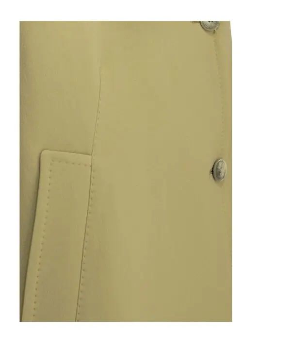 Herno Single-breasted Relaxed Coat - Green