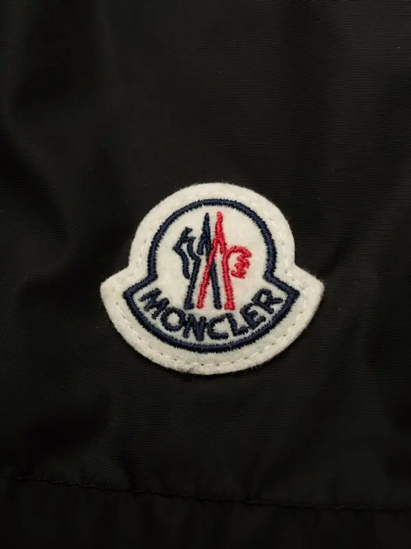 Moncler Logo Patch Swim Shorts - Black