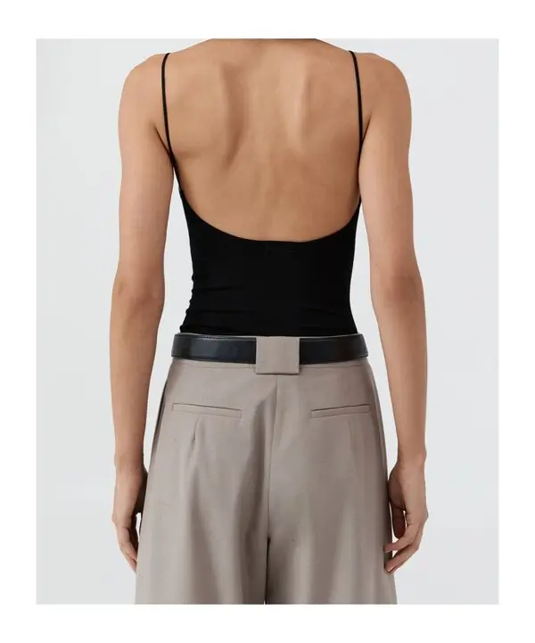 ST. AGNI Backless Camisole Top - Black