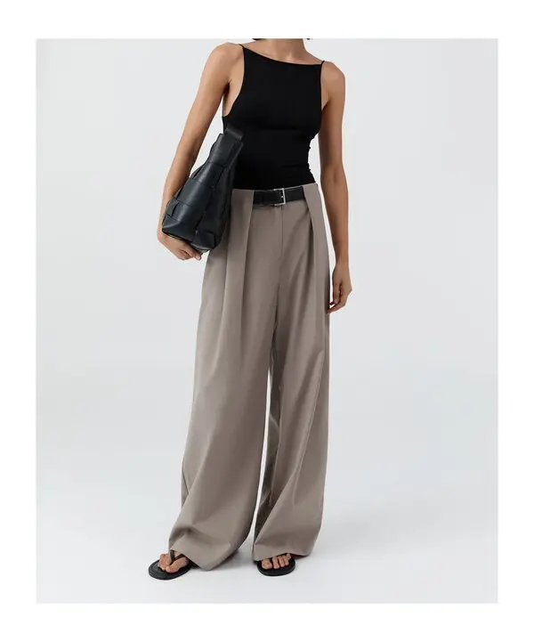 ST. AGNI Backless Camisole Top - Black