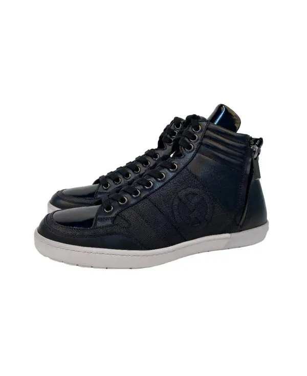 Giorgio Armani Lace-up High-top Sneakers