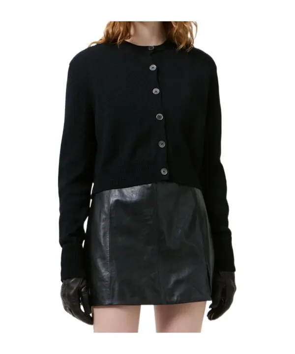 Our Legacy Micro Cropped Cardigan - Black