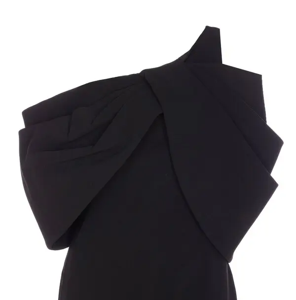 Solace London One-shoulder Draped Mini Dress