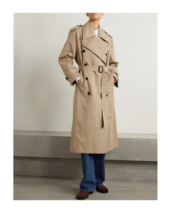 Co Belted Double-breasted Cotton-blend Twill Trench Coat