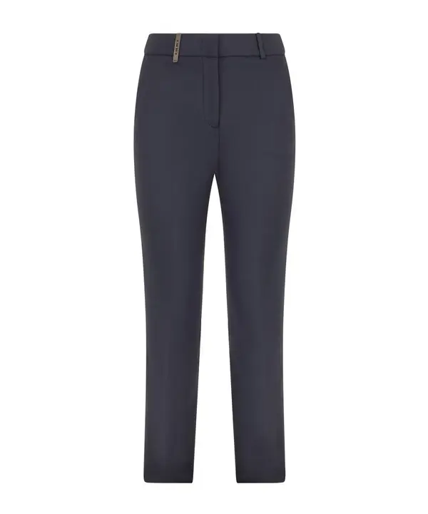 Peserico Slim Cotton Pants - Black
