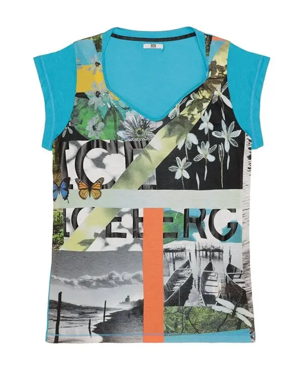 Iceberg Short-sleeved Printed T-shirt - No
