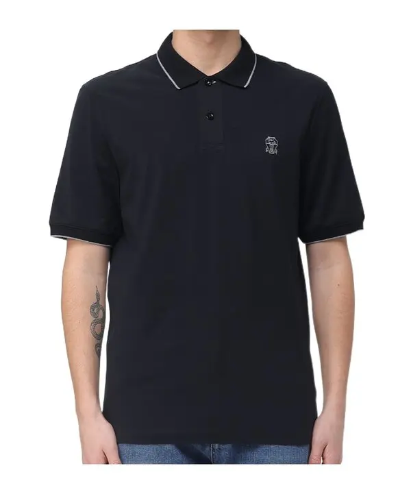 Brunello Cucinelli Logo Embroidered Short-sleeved Polo Shirt