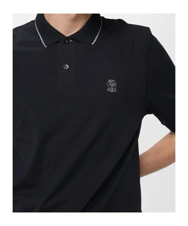 Brunello Cucinelli Logo Embroidered Short-sleeved Polo Shirt