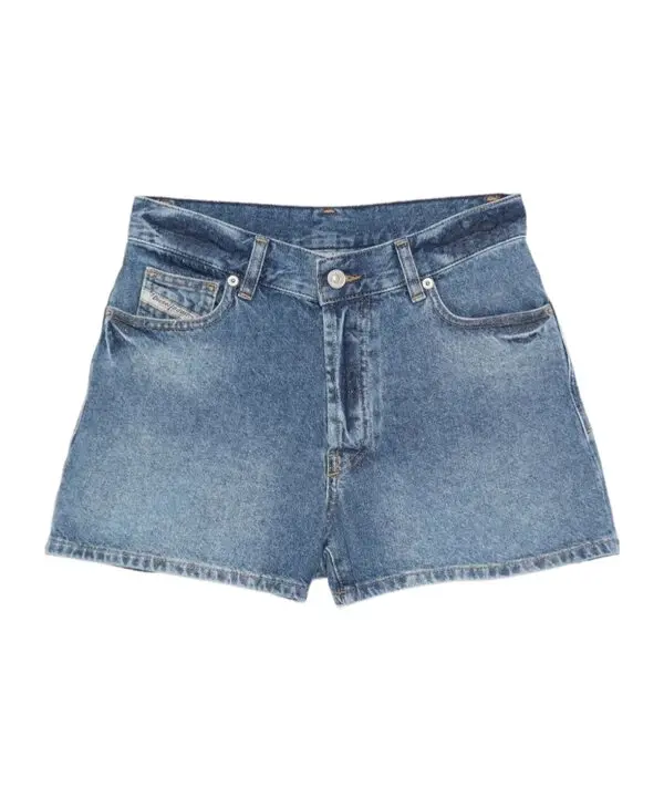 DIESEL® High-rise Denim Shorts - Blue