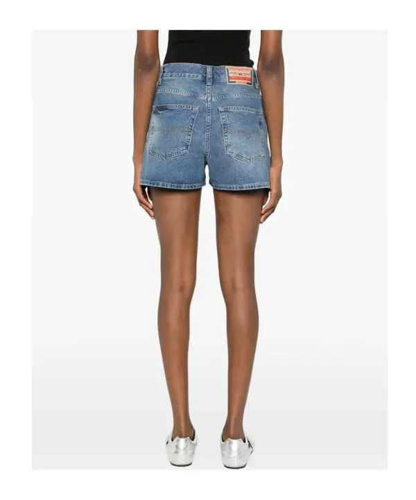 DIESEL® High-rise Denim Shorts - Blue