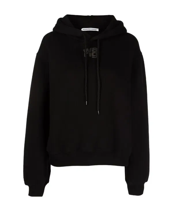 Alexander Wang Logo Printed Drawstring Hoodie - No