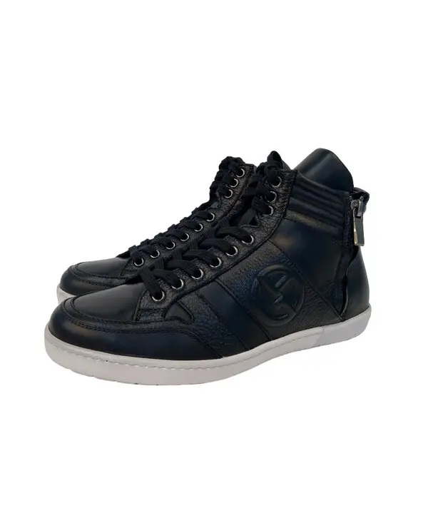 Giorgio Armani High Top Lace-up Sneakers