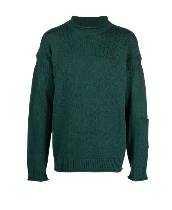 Kenzo Tiger Decal Wool-knit Jumper - Green