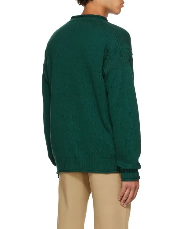 Kenzo Tiger Decal Wool-knit Jumper - Green
