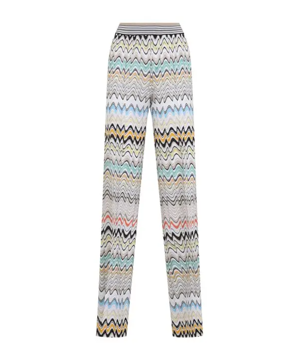 Missoni Zigzag Knit Wide-leg Trousers - Multi
