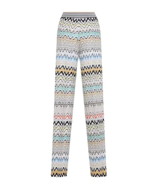 Missoni Zigzag Knit Wide-leg Trousers - Multi