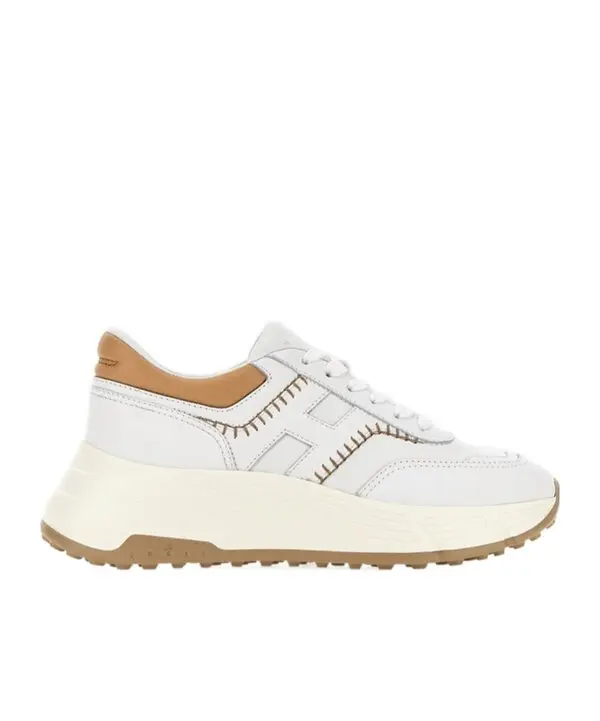 Hogan Hi-fi Lace-up Round-toe Sneakers - White