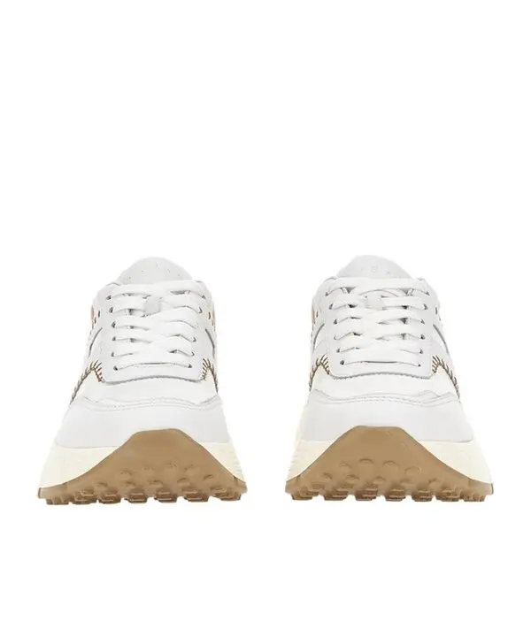 Hogan Hi-fi Lace-up Round-toe Sneakers - White