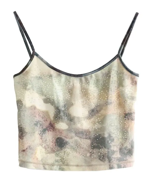 DIESEL® Embellished Strappy Tank Top - Nude