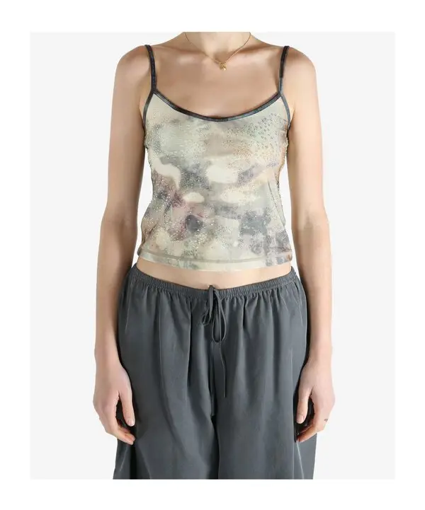 DIESEL® Embellished Strappy Tank Top