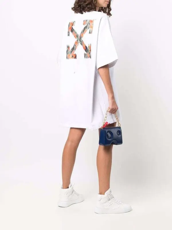 Off-White Logo Print T-shirt Dress