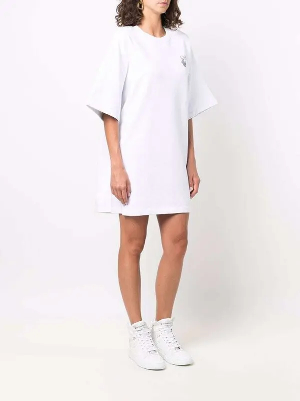 Off-White Logo Print T-shirt Dress