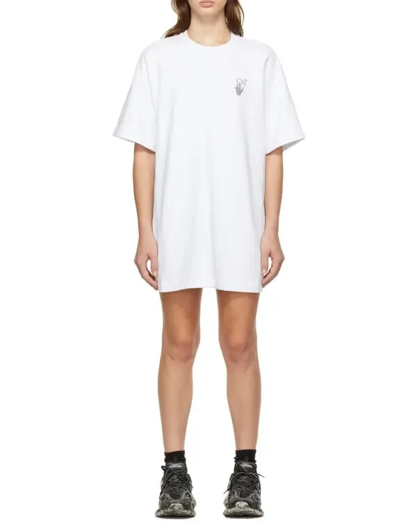 Off-White Logo Print T-shirt Dress