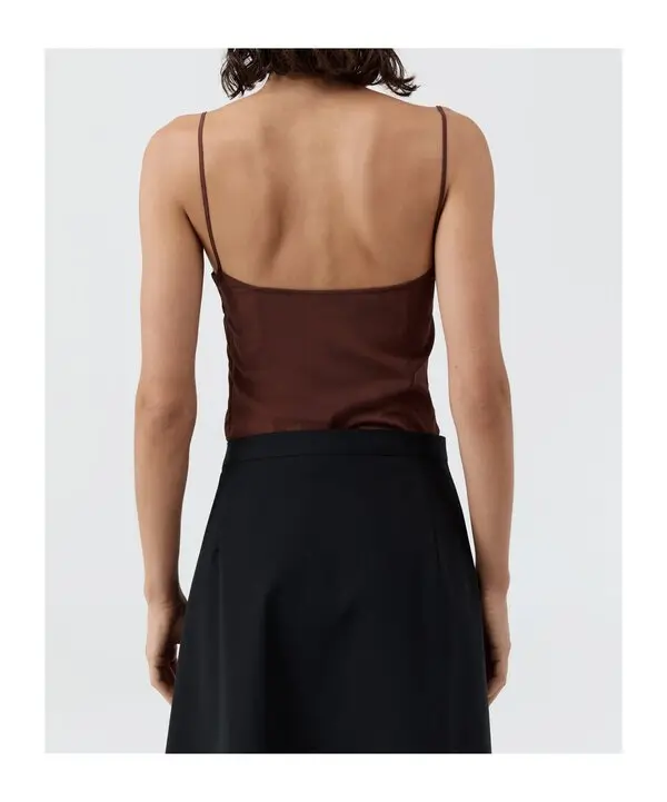 ST. AGNI Sweetheart Neckline Strapless Top - Red
