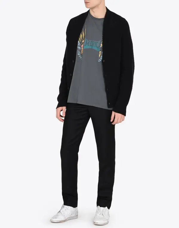 MAISON MARGIELA Drawstring Wool Casual Pants - Black