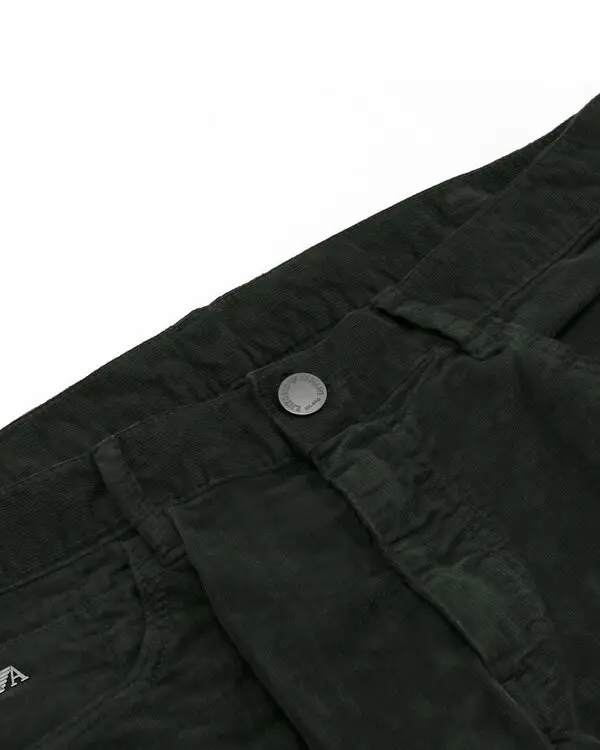 Emporio Armani Logo Corduroy Jeans - Black