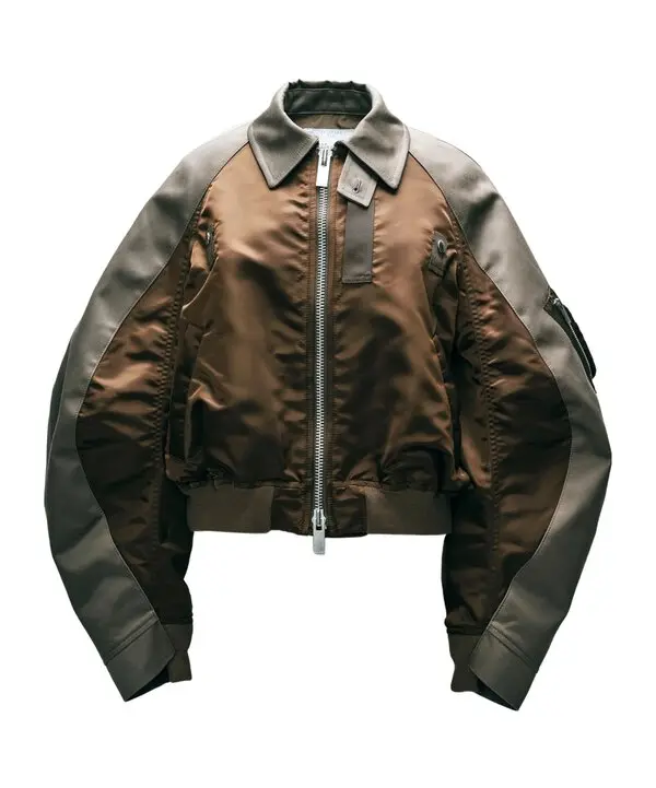 Sacai Twill Collared Zip-up Blouson